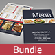 Restaurant Food Menu Bundle, Print Templates | GraphicRiver