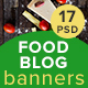 Food Blog Banners, Web Elements | GraphicRiver