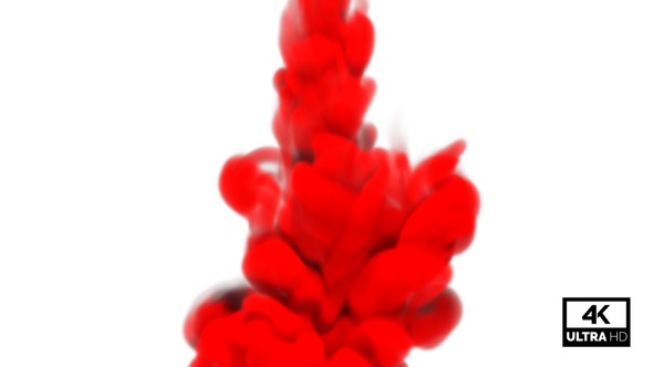 Red Smoke Falling Down And Spreading, Motion Graphics | VideoHive