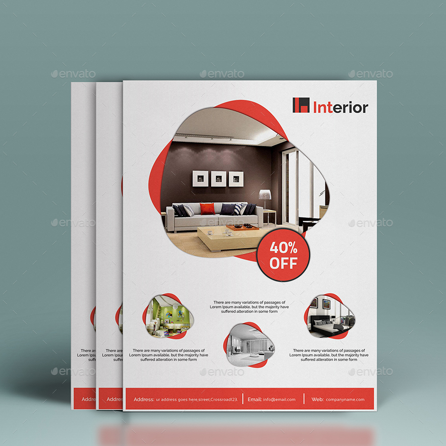 Interior Design Flyer, Print Templates | GraphicRiver