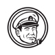 Sea Captain Pipe Smoke Circle Black and White, Vectors | GraphicRiver