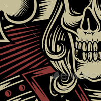 Skull Playing Card, Vectors | GraphicRiver