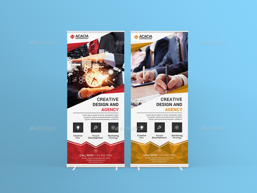 Simple Roll-up Banner, Print Templates | GraphicRiver