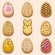 Set Easter Cookies , Vectors | GraphicRiver