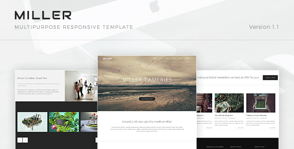 Miller - Multipurpose Responsive Template by TorchTemplates | ThemeForest