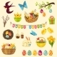 Easter Symbols Set, Vectors | GraphicRiver