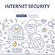 Internet Security Doodle Concept, Vectors | GraphicRiver