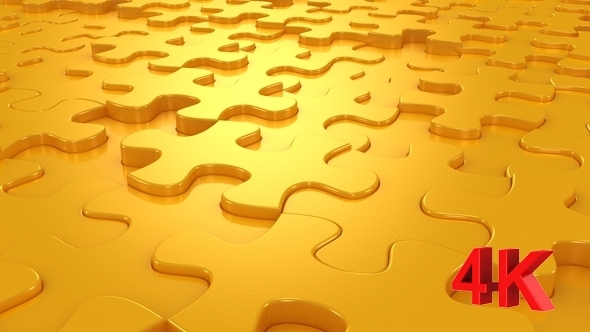 Background Formed From Moving Puzzles, Motion Graphics | VideoHive