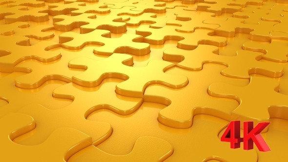 Background Formed From Moving Puzzles, Motion Graphics | VideoHive