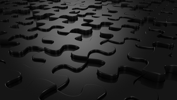 Background Formed From Moving Puzzles, Motion Graphics | VideoHive