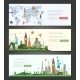 Flat Design Banners, Headers Set Illustration With, Vectors | GraphicRiver