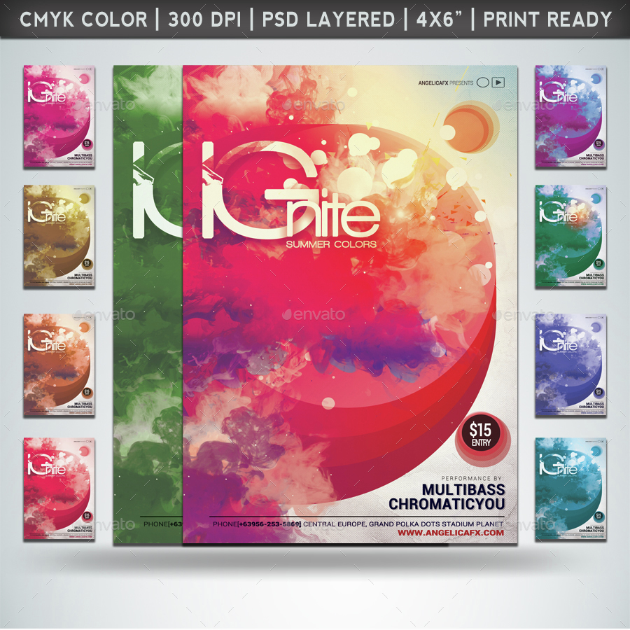 Colorful Flyers Bundle Vol. 22, Print Templates | GraphicRiver