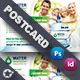 Drinking Water Service Postcard Templates , Print Templates | GraphicRiver