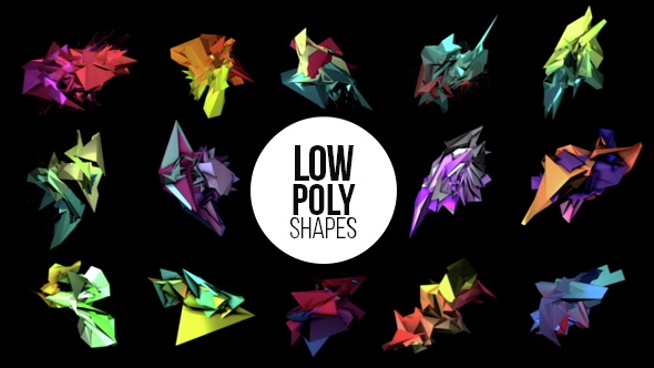 Low Poly Shapes - Abstract 3D Elements Pack, Motion Graphics | VideoHive
