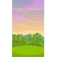 Cartoon Evening Nature Landscape, Vectors | GraphicRiver