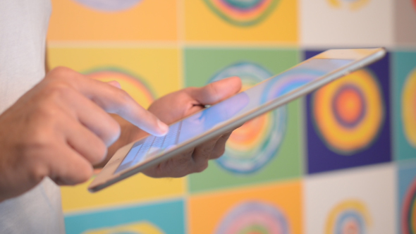 Typing Text on Tablet, Keyboard, Stock Footage | VideoHive