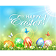 Easter Sunny Background with Eggs in Grass, Vectors | GraphicRiver