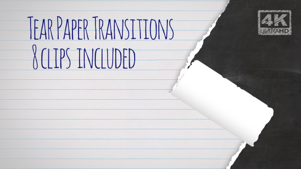 Tear Paper Transitions, Motion Graphics | VideoHive