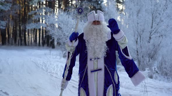 Santa Claus says goodbye, Stock Footage | VideoHive