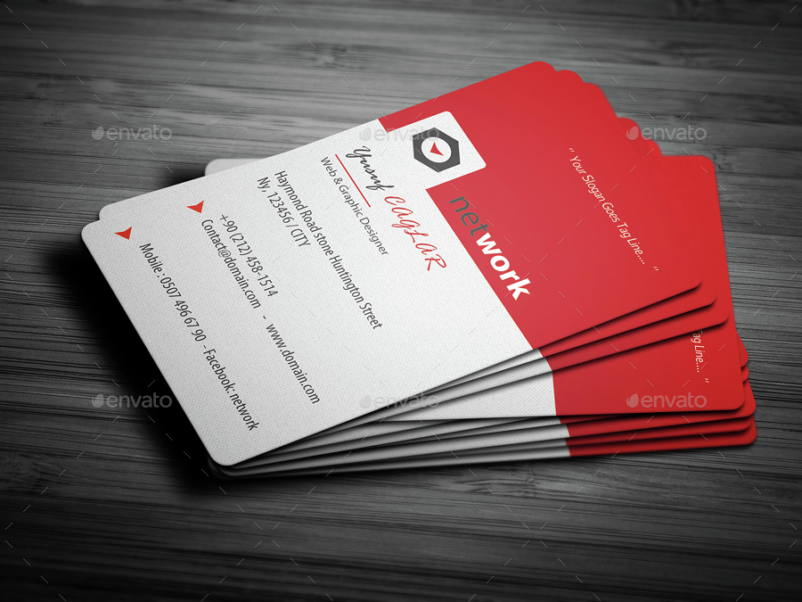 Creative Red Business Card, Print Templates | GraphicRiver