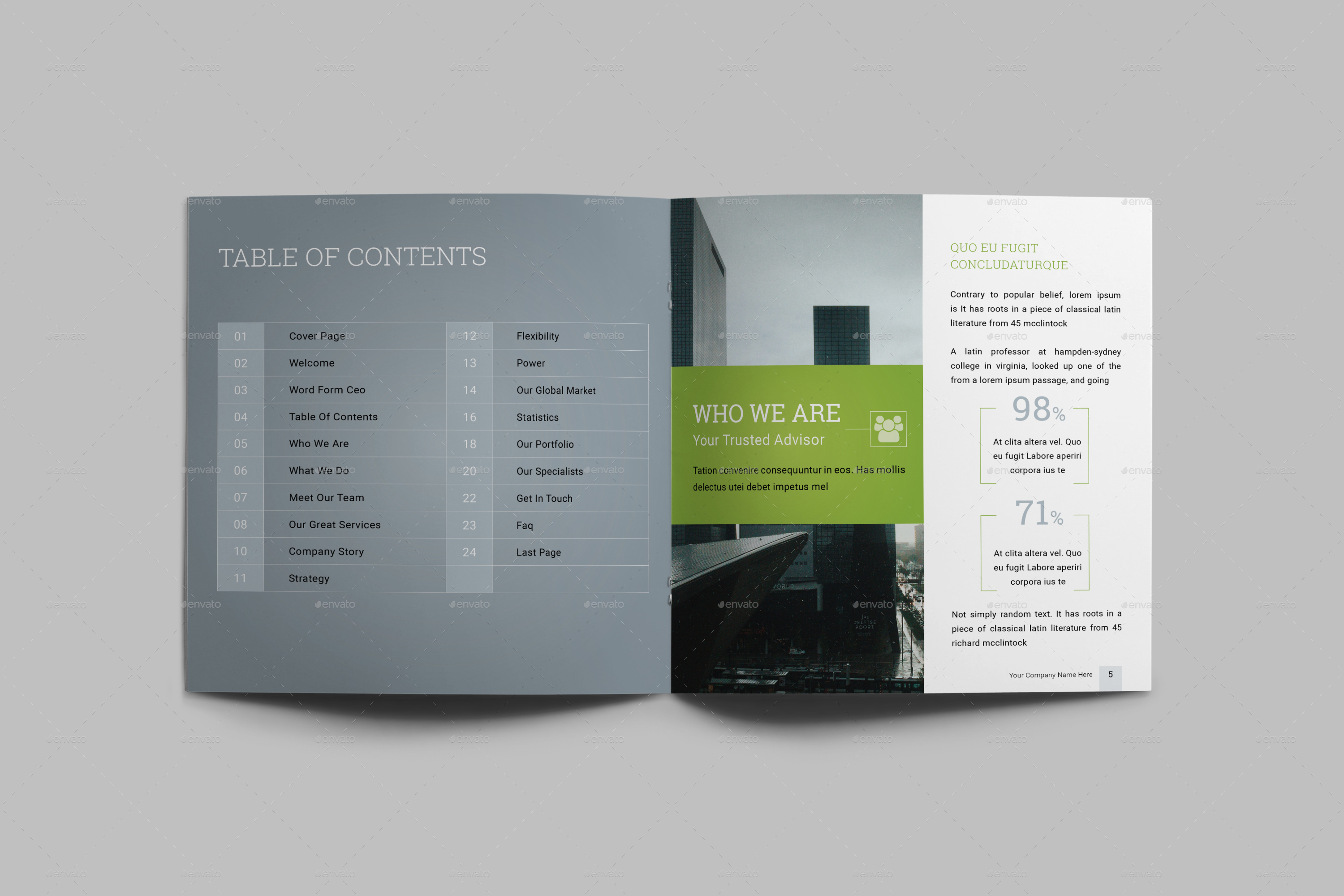 Square Brochure Template, Print Templates | GraphicRiver