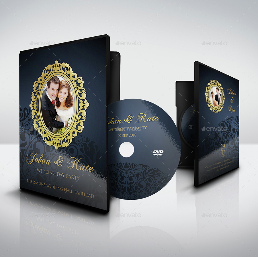 Wedding DVD Cover and DVD Label Template Vol.7, Print Templates ...