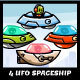 4 UFO Spaceship Game Character, Game Assets | GraphicRiver