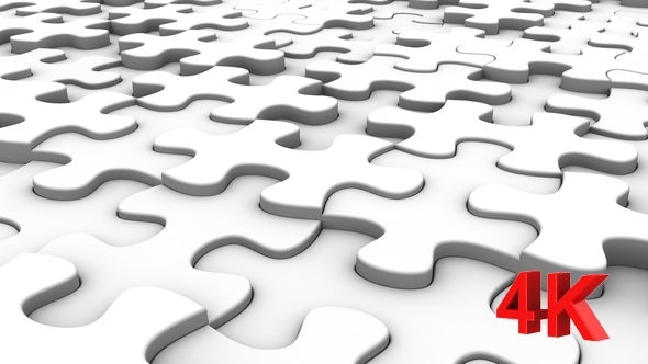 Background Formed From Moving Puzzles, Motion Graphics | VideoHive