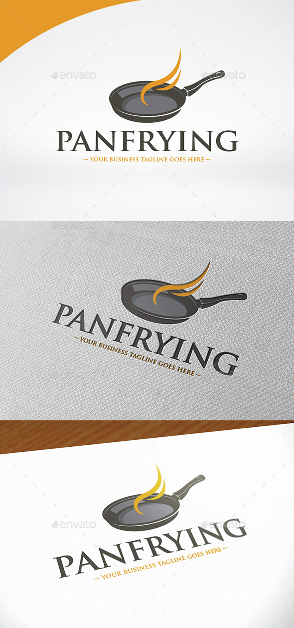 Pan Frying Logo Template by BossTwinsMusic | GraphicRiver
