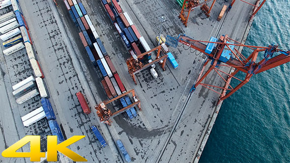 Container Port, Stock Footage | VideoHive