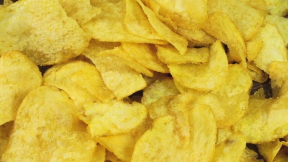 Potato Chips Rotating, Stock Footage | VideoHive