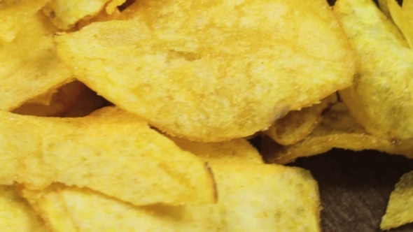 Potato Chips Rotating, Stock Footage | VideoHive
