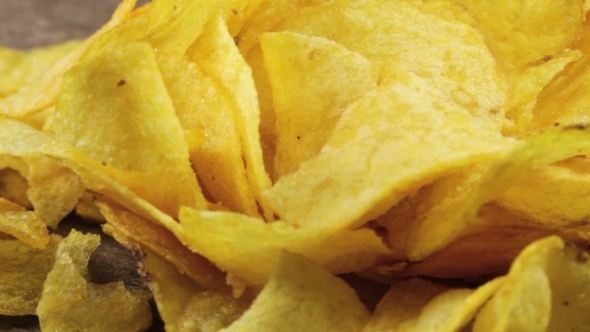 Potato Chips Rotating, Stock Footage | VideoHive