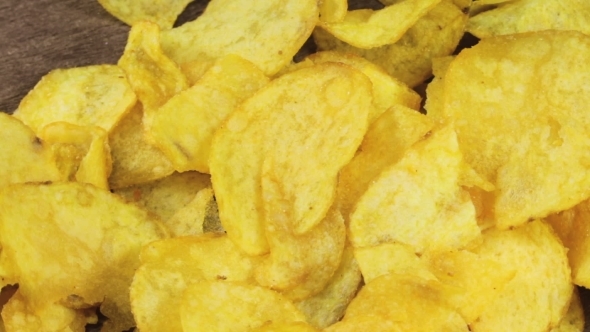 Potato Chips Rotating, Stock Footage | VideoHive
