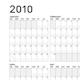 Simple 2010 calendar, Vectors | GraphicRiver