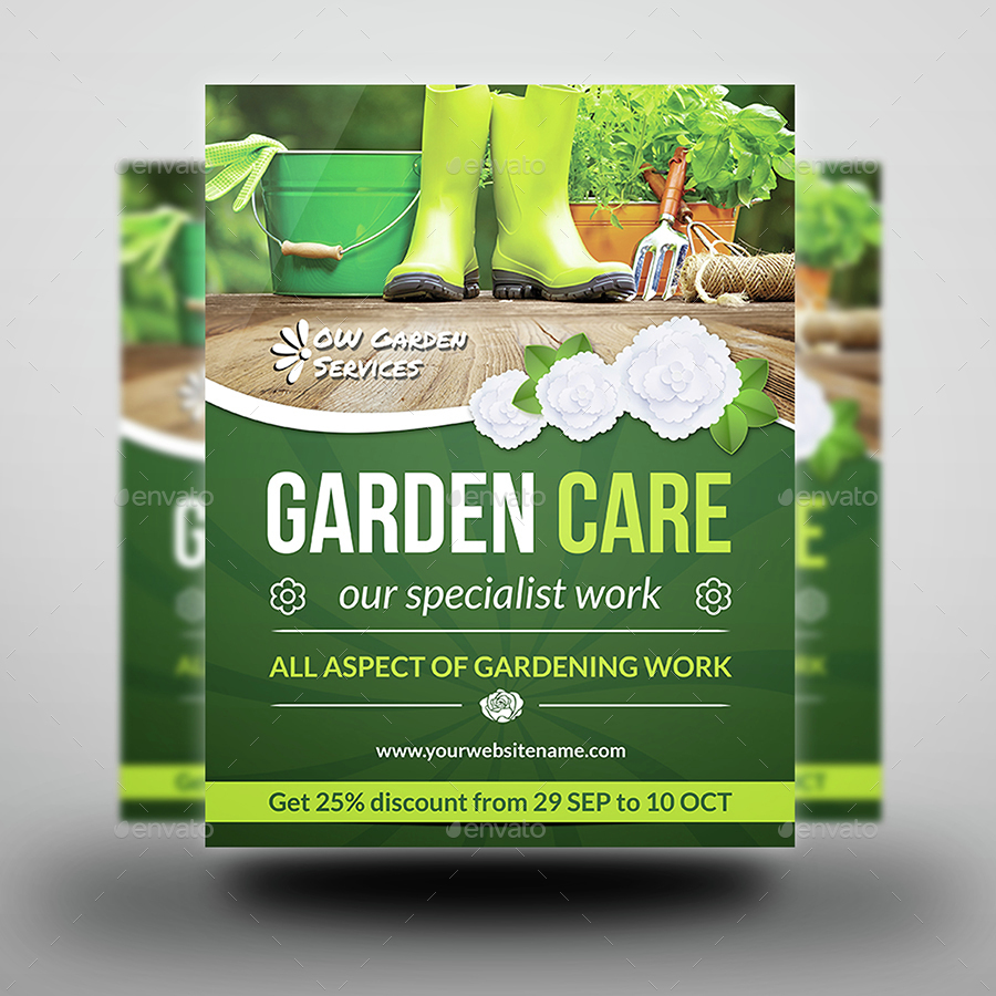 Garden Services Advertising Bundle by OWPictures | GraphicRiver