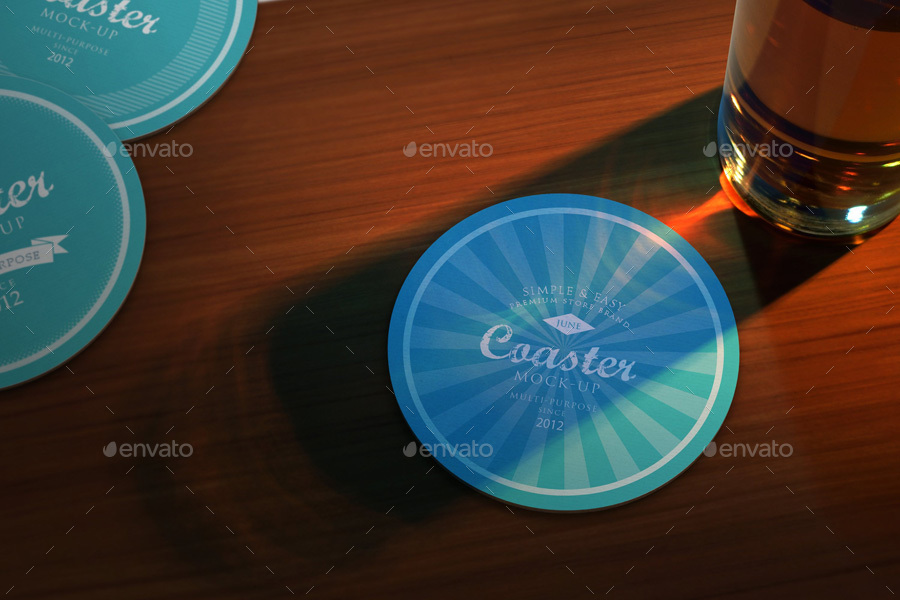 Coaster Mock-up Bundle, Graphics | GraphicRiver