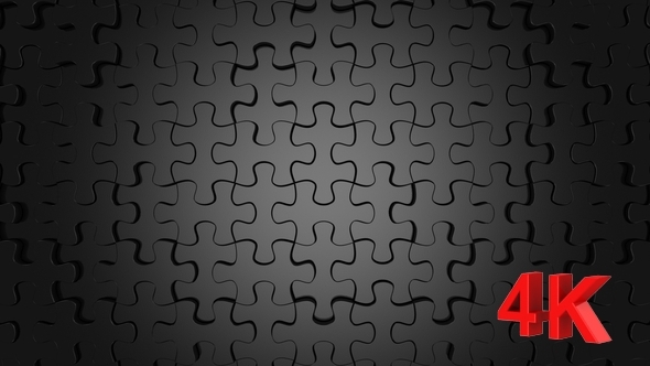 Background Formed From Moving Puzzles, Motion Graphics | VideoHive