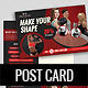Fitness and GYM Post Card, Print Templates | GraphicRiver