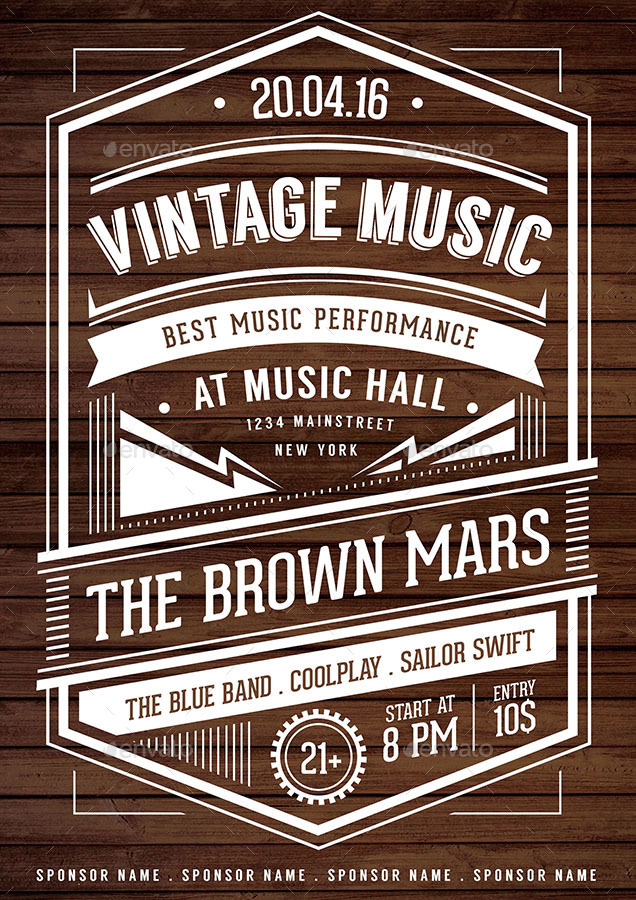 Music Typography Poster / Flyer by vynetta | GraphicRiver