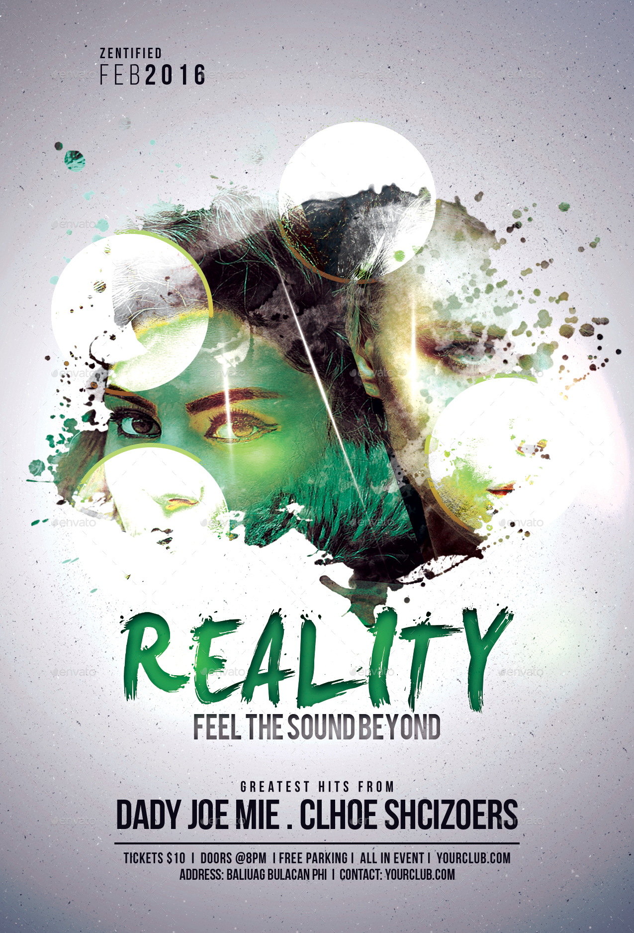 Reality Party Flyer, Print Templates | GraphicRiver