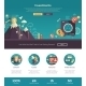 Flat Design Investments Website Header Banner, Vectors | GraphicRiver