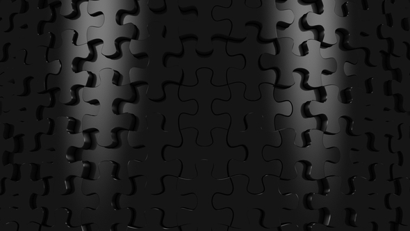 Background Formed From Moving Puzzles, Motion Graphics | VideoHive