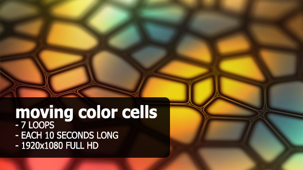 Moving Color Cells - VJ Pack, Motion Graphics | VideoHive