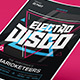 Electro Disco Flyer, Print Templates | GraphicRiver