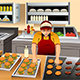 Man Cooking Burgers, Vectors | GraphicRiver