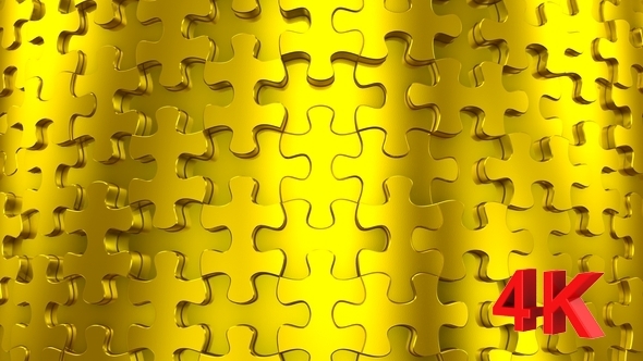 Background Formed From Moving Puzzles, Motion Graphics | VideoHive