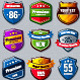 Vector set of retro badges, Vectors | GraphicRiver