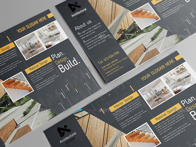 Architectural Design - Set Templates, Print Templates | GraphicRiver