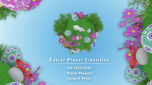Easter Planet Transition, Motion Graphics | VideoHive